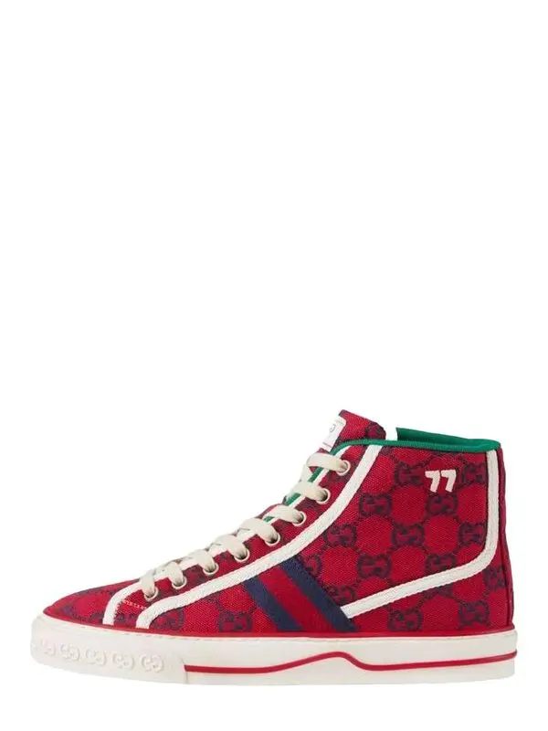 Gucci Tennis 1977 High Top Sneakers - Red
