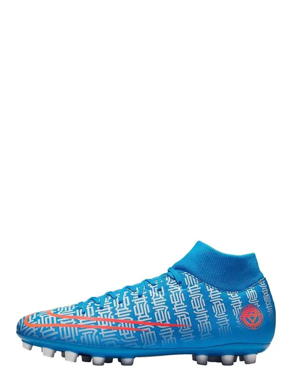 Nike Mercurial Superfly Academy Cr7 Ag Artificial Grass Soccer Cleats - Blue/white
