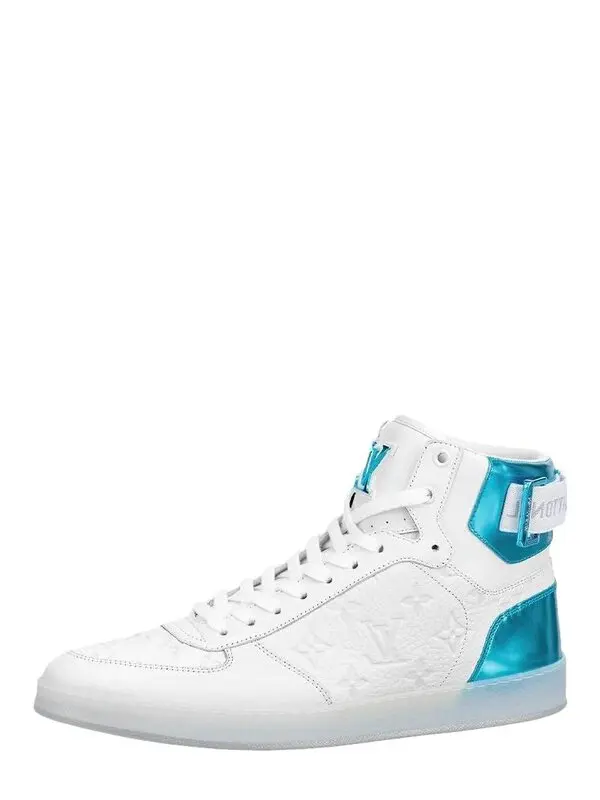 LOUIS VUITTON Rivoli High Top Sneakers - White/blue