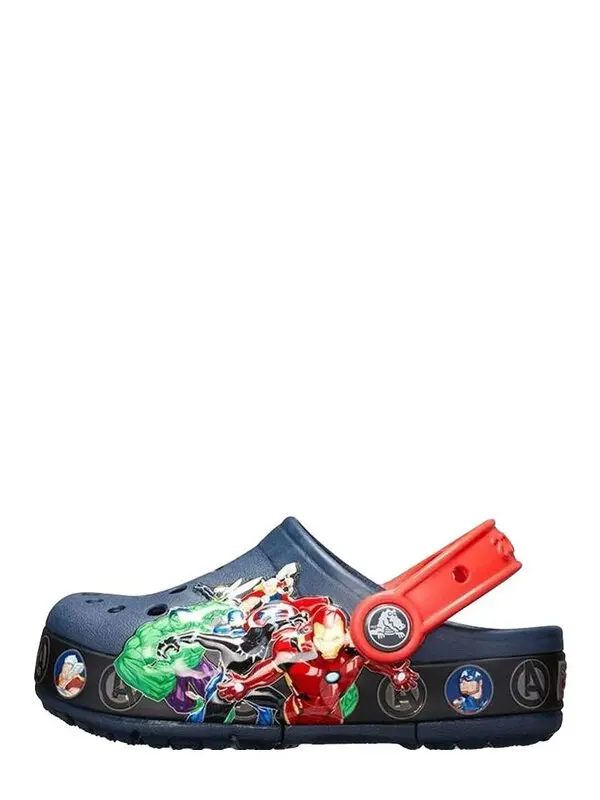 CROCS Funlab Graphic Clogs - Navy/red/green