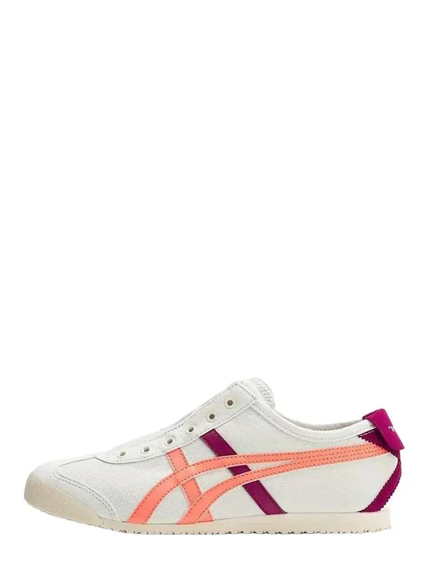 Onitsuka Tiger Mexico 66 Slip-on Sneakers - White/burgundy/orange