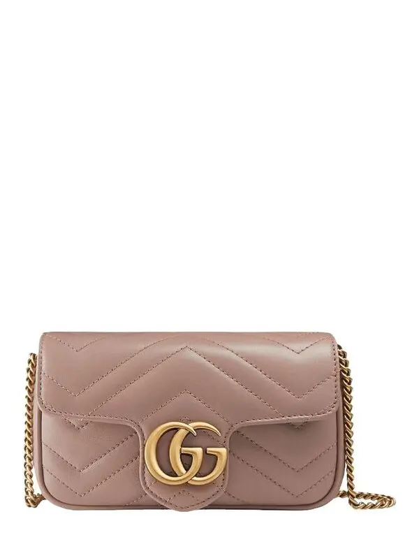 Gucci Quilted Leather Single-shoulder Bag - Beige
