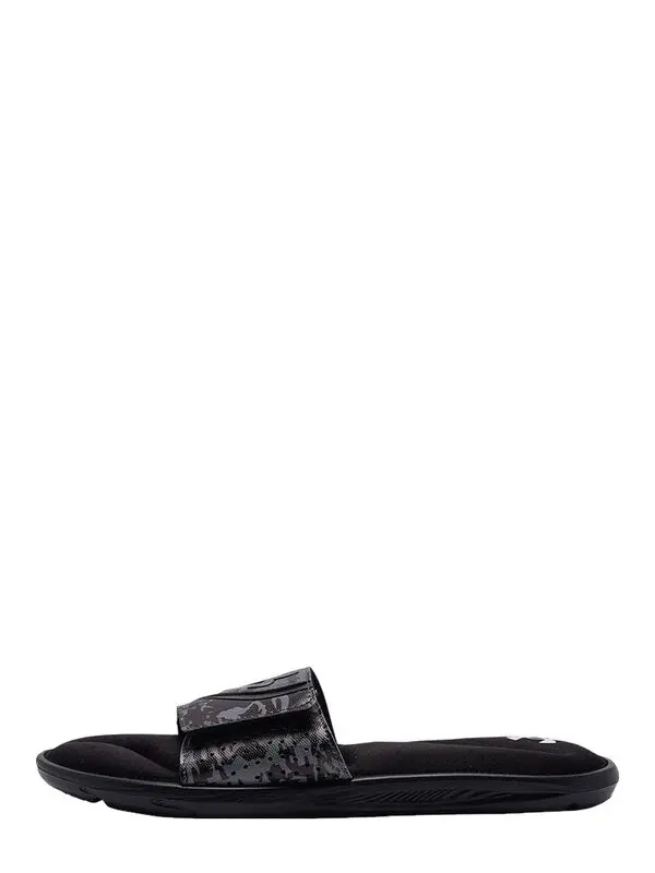 Under Armour Ignite 6 Graphic Strap Slides - Black/gray