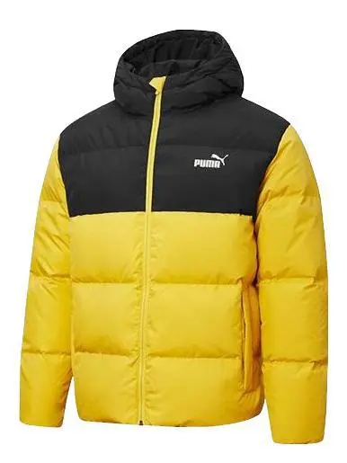 PUMA Down Puffer Jacket - Yellow/black