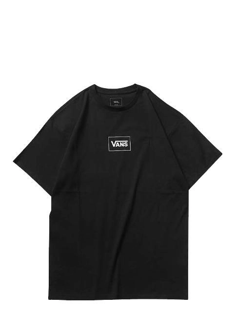 VANS Alphabet Printing Athleisure Casual Sports Short Sleeve Couple Style - Black