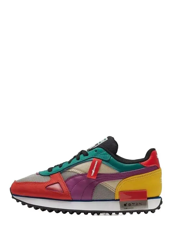 PUMA The Hundreds X Future Rider Sneakers - Molten Lava/amethyst/white