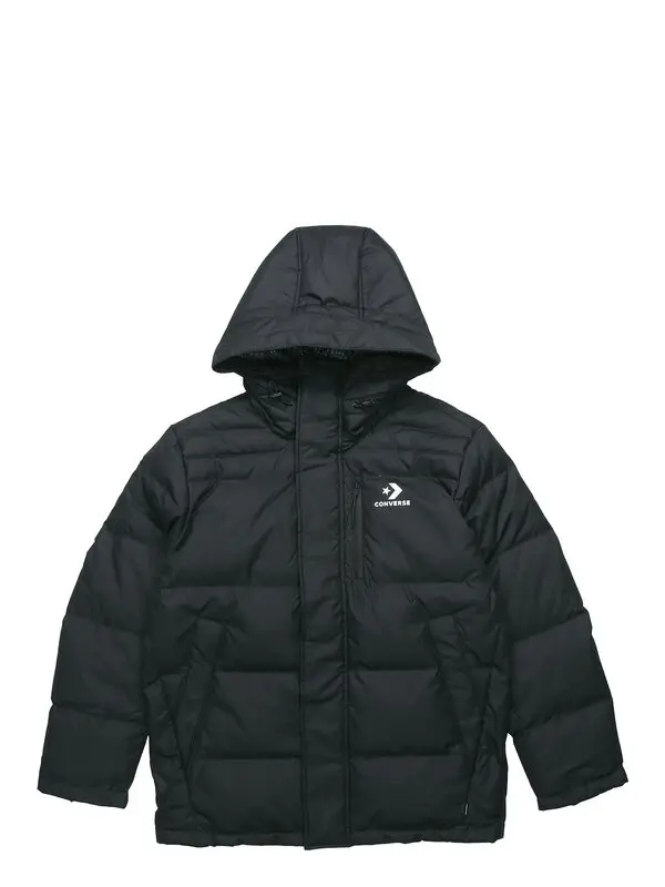 CONVERSE Down Feather Puffer Jacket - Black