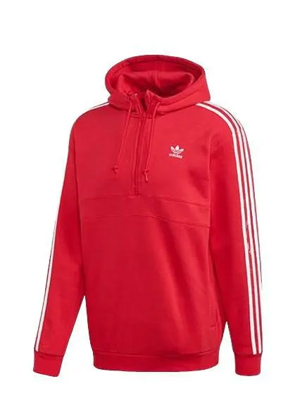 Adidas Originals Half-zip Hoodie - Red