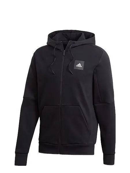 Adidas Mhs Fz Sta Sports Hooded Knitted Jacket - Black