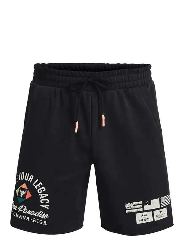 Under Armour Project Rock Heavyweight Terry Shorts - Black