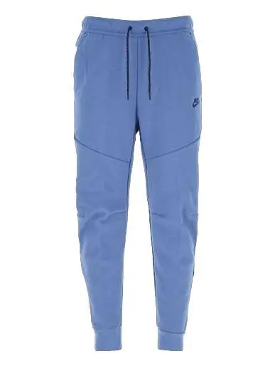 Nike Nsw Tch Flc Jggr Solid Color Logo Bundle Feet Sports Pants/trousers/joggers - Blue
