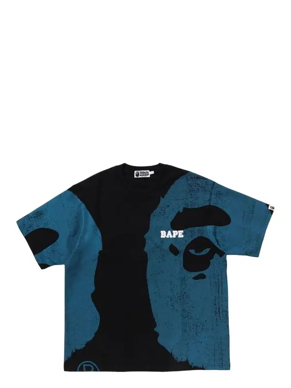 A BATHING APE Water Print College Relaxed Fit T-shirt - Black