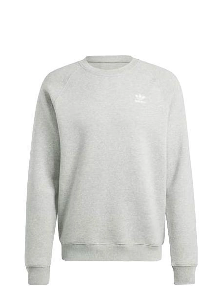 Adidas Trefoil Essentials Crewneck Sweatshirt - Medium Grey Heather