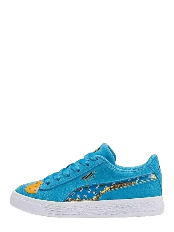 PUMA Sesame Street 50 X Suede Statement Low Top Sneakers - Blue