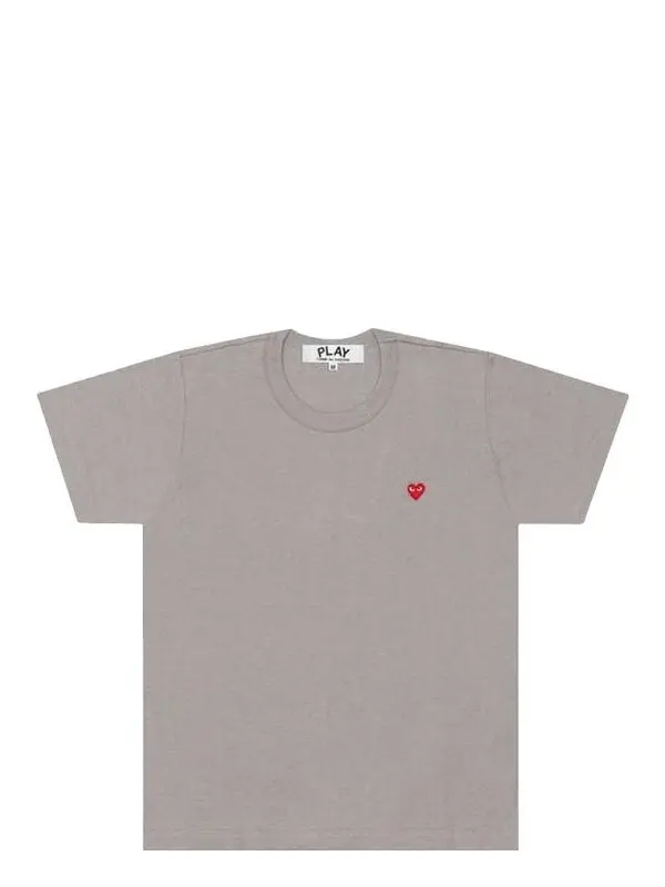 Play Comme Des Garcon Fw25 Small Heart T-shirt - Grey