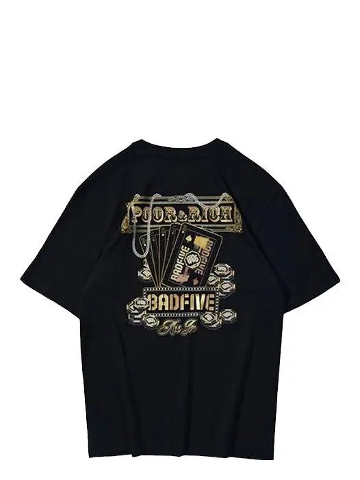 LI-NING Badfive Graphic Loose Fit T-shirt 'black - Black/multi-color