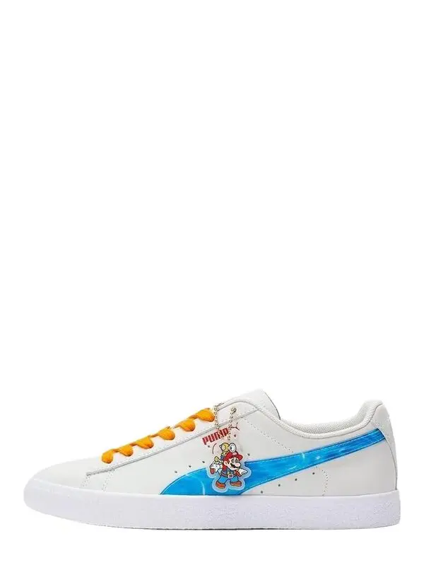 PUMA Nintendo X Clyde "super Mario Sunshine" Low Top Sneakers - Khaki/white/blue