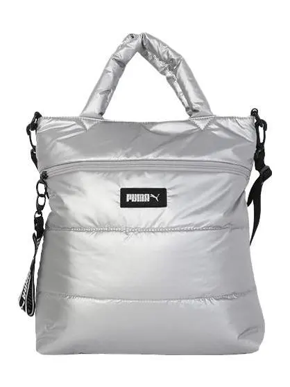 PUMA Prime Puffa Shopper Bag - Sliver/black