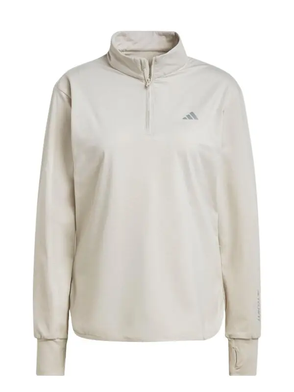 Adidas Techfit Aeroready Warm Quarter-zip Training Top - Aluminium
