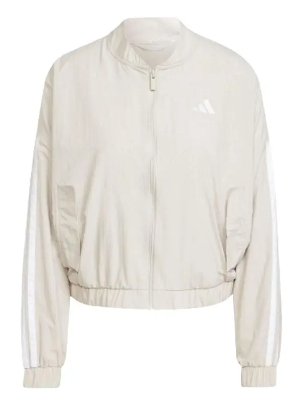 Adidas Essentials 3-stripes Lifestyle Woven Bomber Jacket - Grey