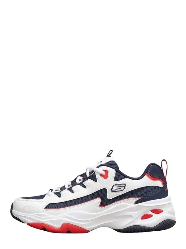Sketchers D'lites 4.0 Low-top Athletic Sneakers - White/blue/red