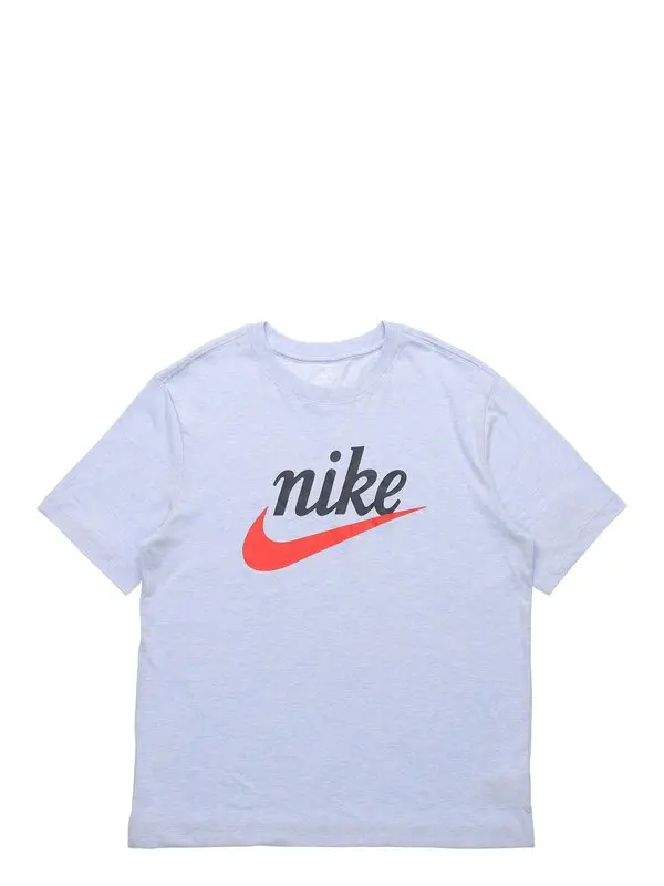 Nike Heritage Alphabet Logo Printing Short Sleeve T-shirt - Blue