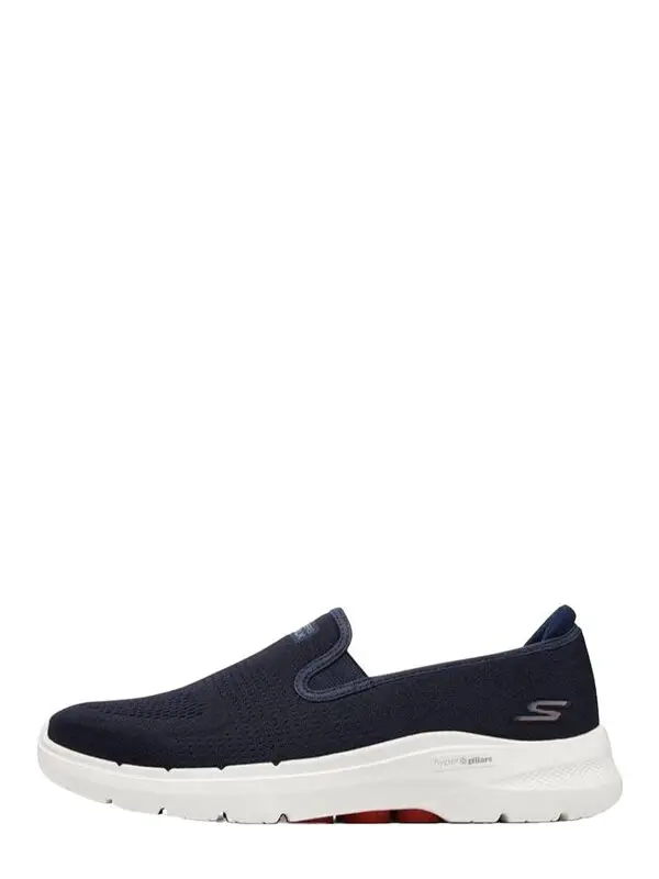 Sketchers Go Walk 6 Slip-on Sneakers - Navy/red