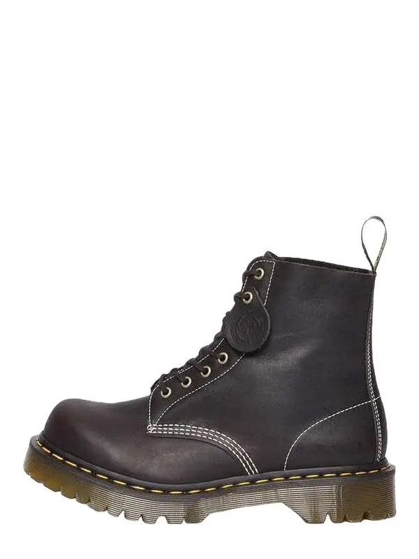 Dr. Martens Pascal Phoenix Leather Lace Up Boots - Charcoal Grey