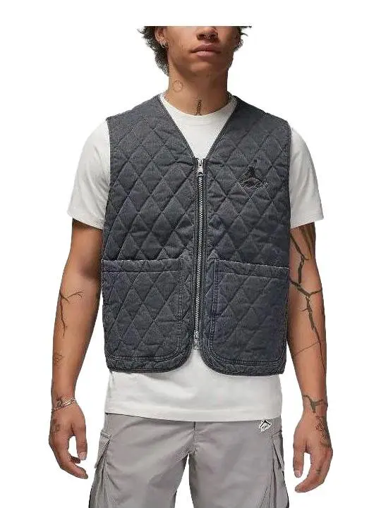 JORDAN Flight Heritage Quilted Vest - Grey