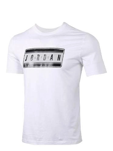 JORDAN Graphic Print Short Sleeve Tee - White