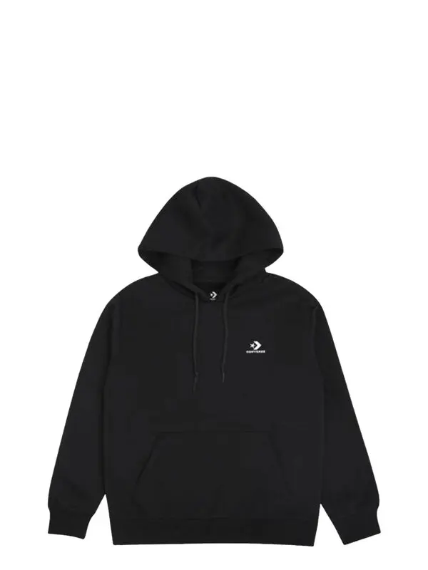 CONVERSE Embroidered Star Chevron Pullover Hoodie - Black