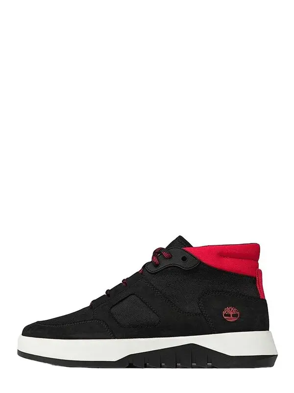 Timberland Supaway Mid High Top Lace Up Sneakers - Black