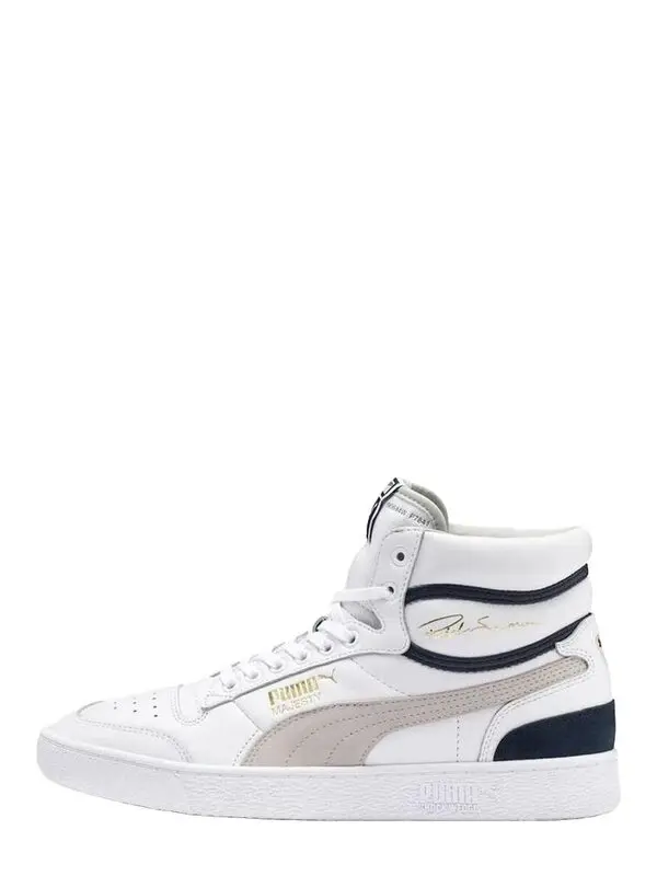 PUMA Ralph Sampson Mid Retro 'og' Sneakers - White/grey