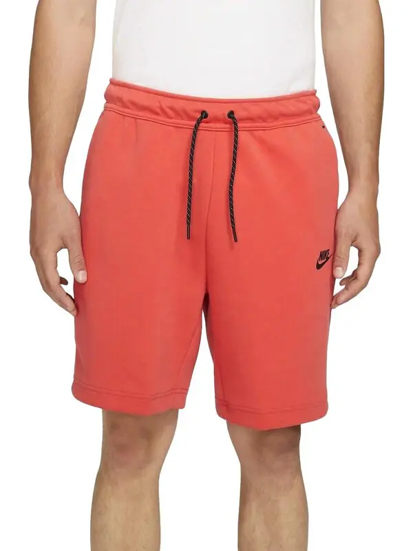 Nike Tech Fleece Revival Shorts - Lobster Red/black