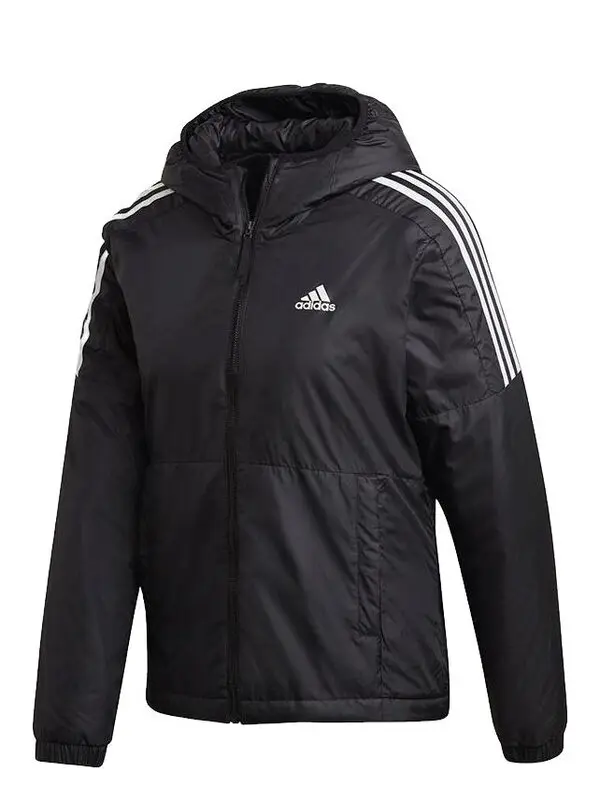 Adidas Essentials Insulated Hooded Jacket - Black/white