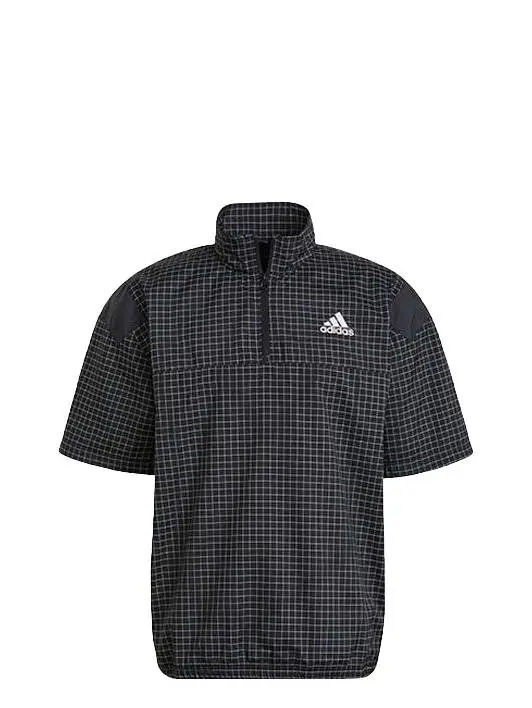 Adidas Short Sleeve Half Zip T-shirt - Black
