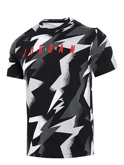 JORDAN Breathable Casual Round Neck Short Sleeve - Black