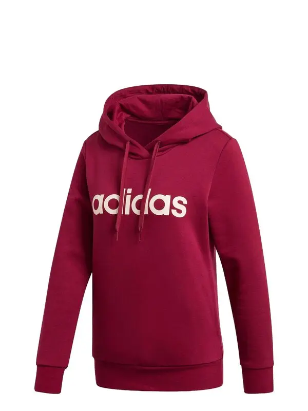 Adidas Linear Hoodie - Burgundy