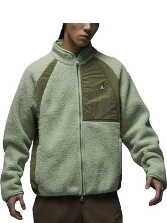 JORDAN Air Sherpa Full-zip Jacket - Green/multi-color