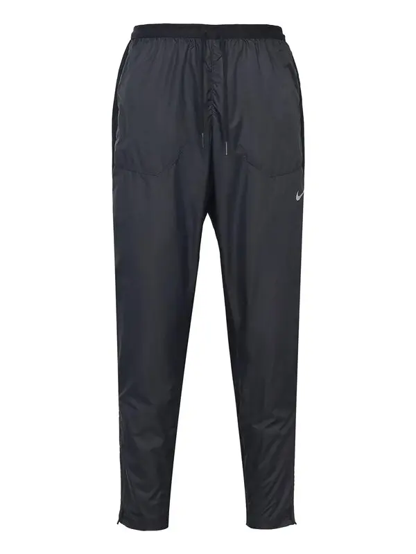Nike Storm-fit Solid Color Lacing Waterproof Running Training Sports Pants - Black