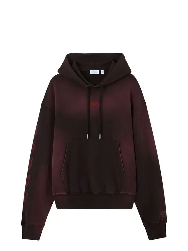 Off-White X C/o Ac Milan Hoodie 'black Red - Black/red