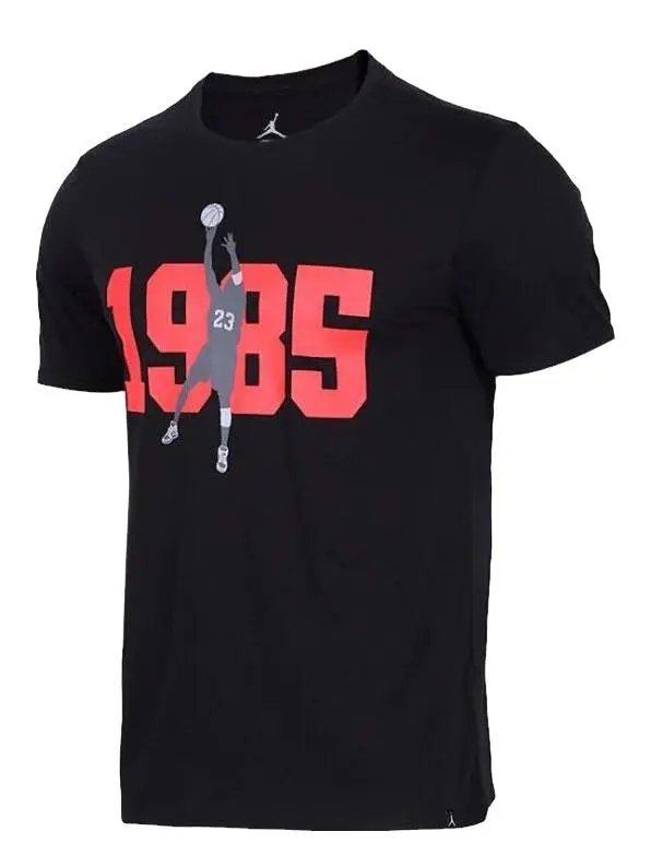 JORDAN Jsw T-shirt 1985 'black - Black/red