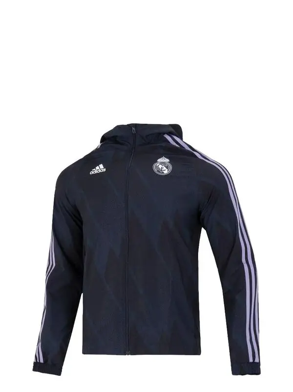 Adidas Logo Printing Hooded Zipper Jacket - Default Colorway