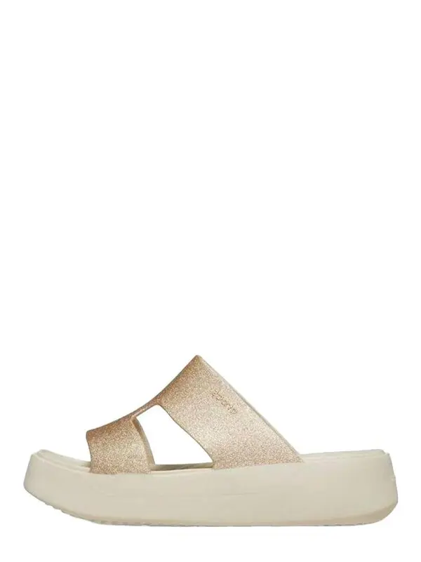 CROCS Getaway Platform H-strap Sandals - White/brown