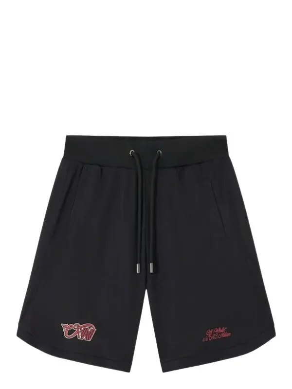 Off-White X C/o Ac Milan Tech Shorts - Black/red