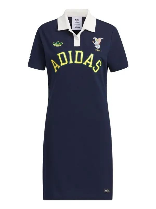 Adidas Dumbo Sportswear Knit Polo Dress - Navy
