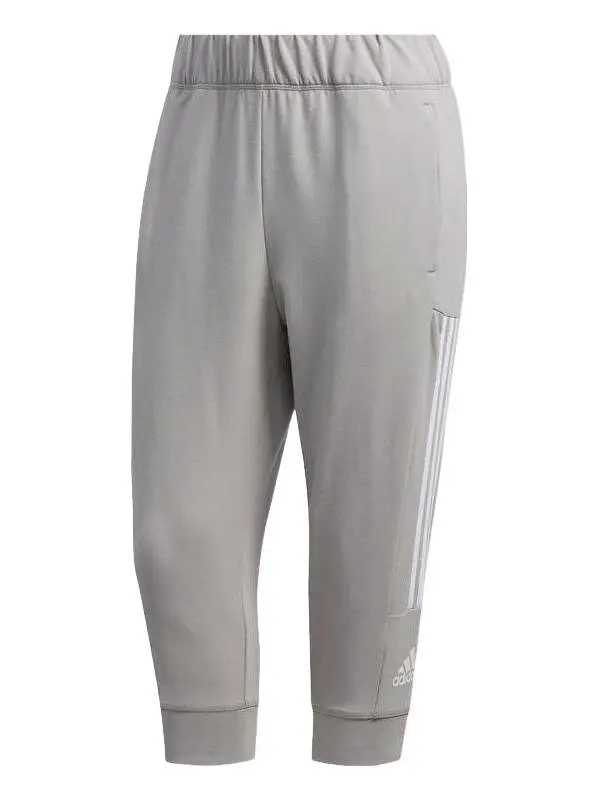 Adidas 3 Stripes Capri Pants Asia Sizing - Grey
