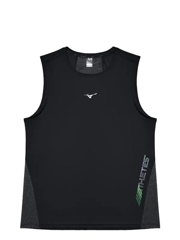 Mizuno Sleeveless Performance Vest - Black/grey/white