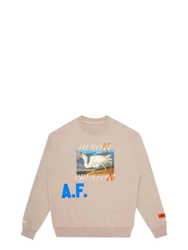 Heron Preston Heron Af Crew Sweatshirt - Taupe