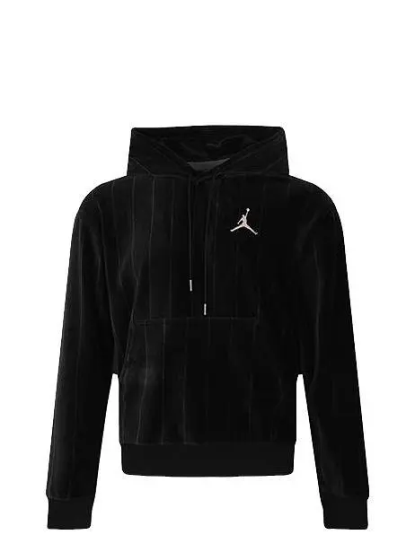 JORDAN Air Stripe Fleece Hoodie - Black